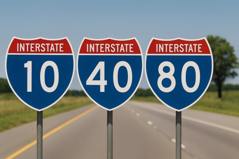 How US Interstate Numbers Work? Odd, Even, East-West, North-South ...