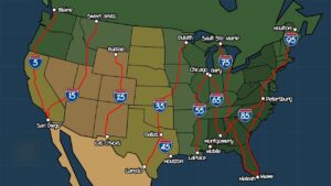 How US Interstate Numbers Work? Odd, Even, East-West, North-South ...