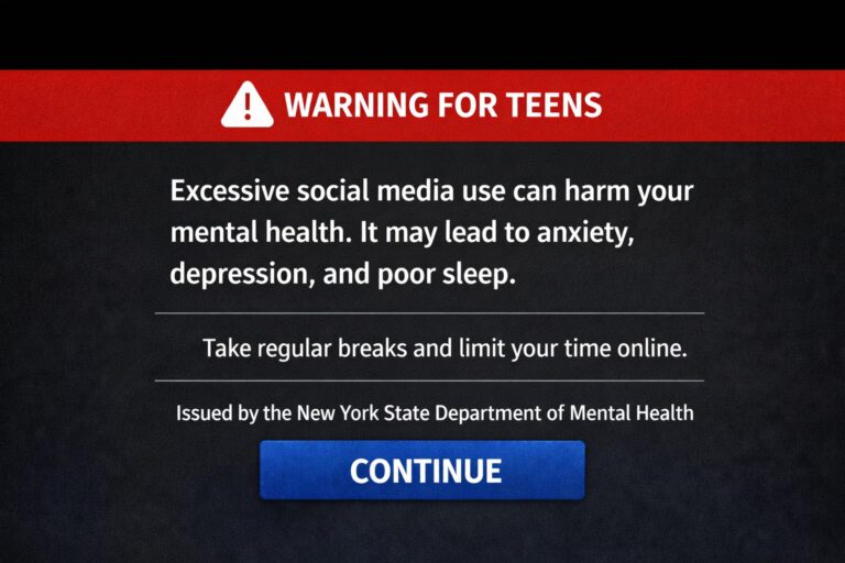 New York Mandates Social Media Warning Labels For Teenagers - North ...